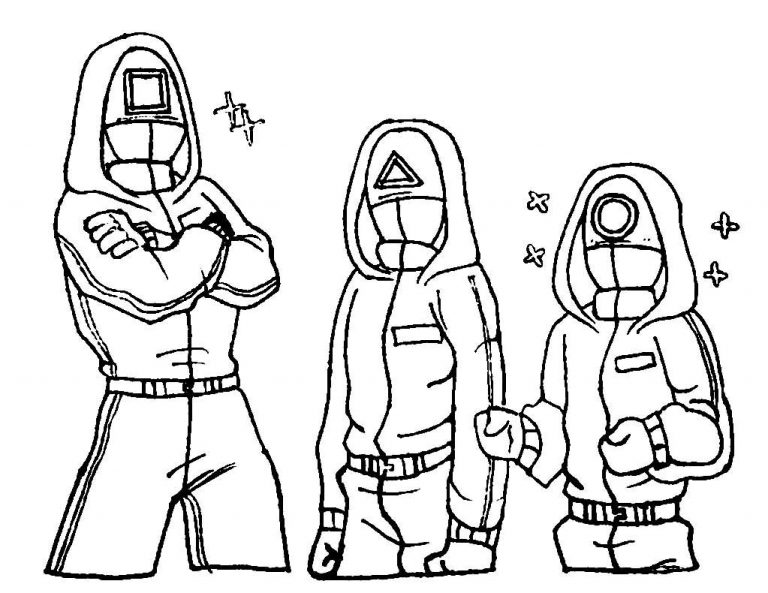 Squid Game coloring pages – Having fun with children