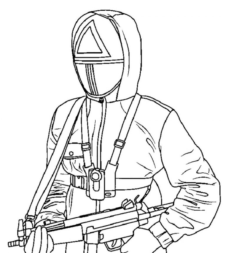 Squid Game coloring pages – Having fun with children