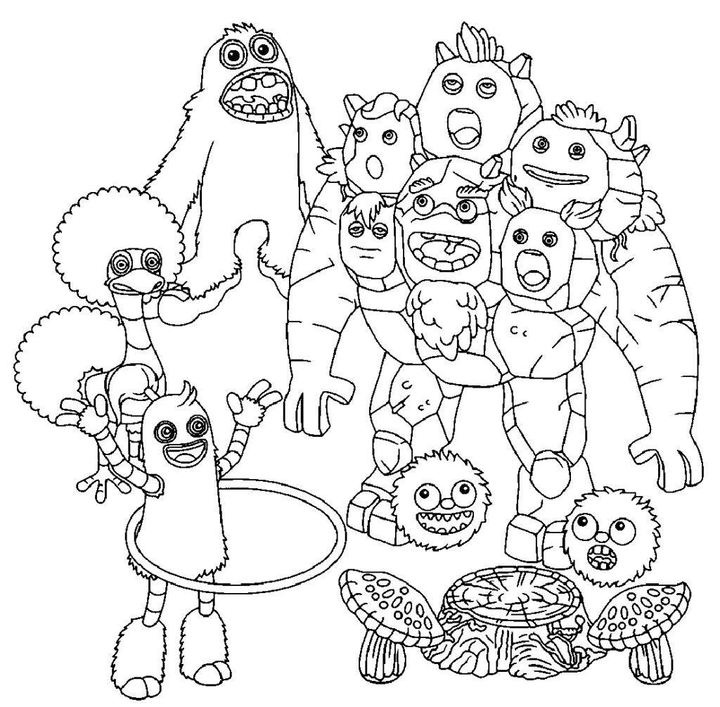 Singing Monsters Colorir Lovable Desenhos Mammott Monstros Sketch
